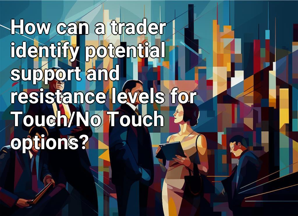 How can a trader identify potential support and resistance levels for ...
