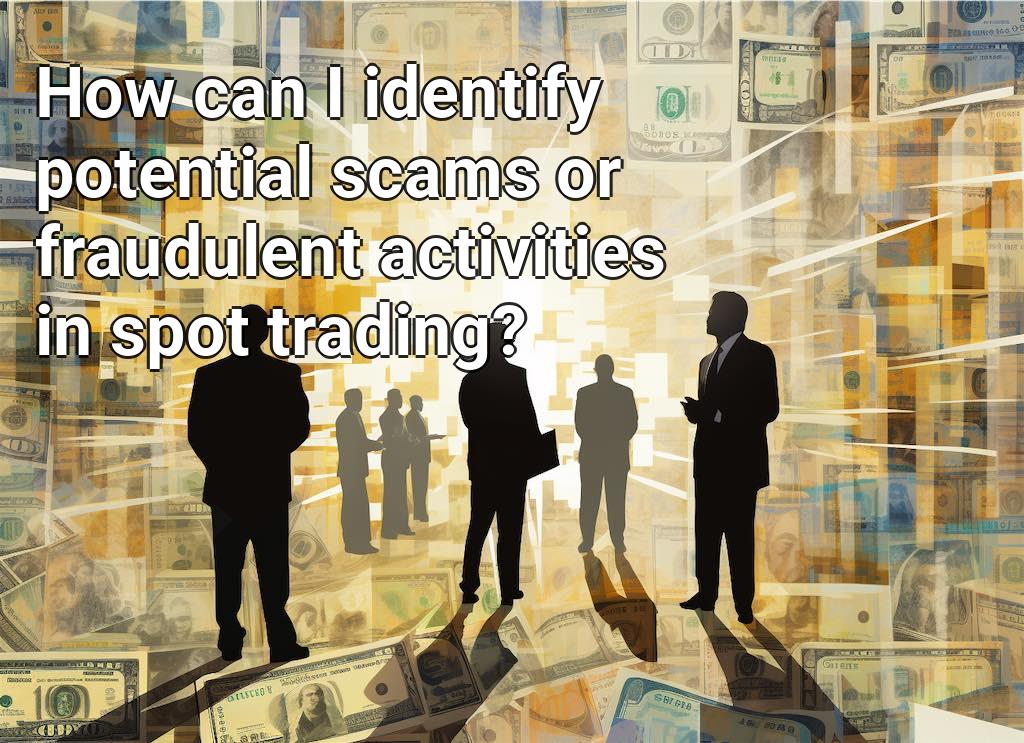 How can I identify potential scams or fraudulent activities in spot ...